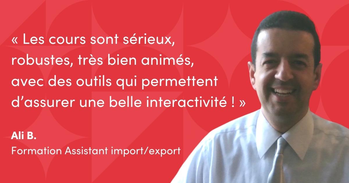 Ali : import, export… emploi ! — IFOCOP